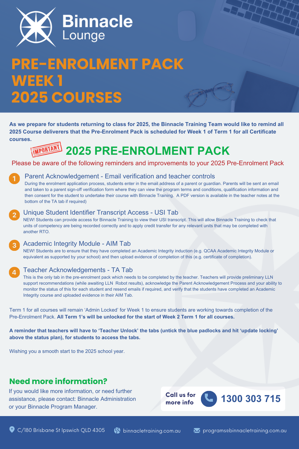 Binnacle Training - VOCATIONAL EDUCATION IN SCHOOLS