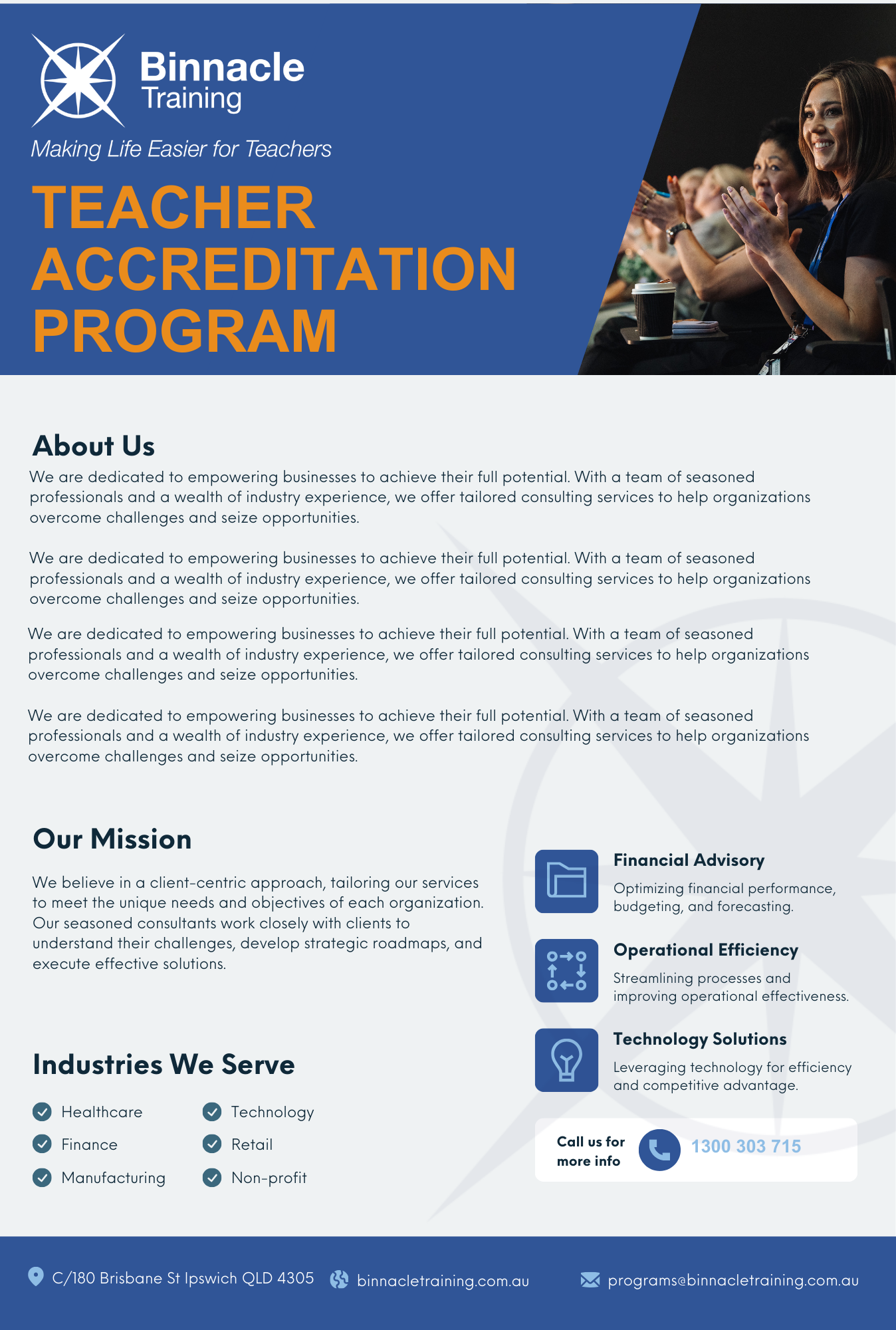 Binnacle Training - VOCATIONAL EDUCATION IN SCHOOLS